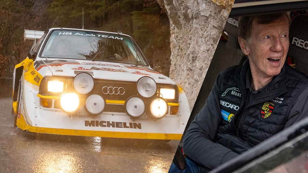 Walter Röhrl im Audi Sport Quattro S1 E2